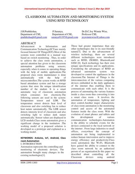 Pdf Classroom Automation And Monitoring System Node Mcu Is An Open
