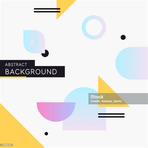 간단한 요소가 있는 추상적인 배경입니다 기하학적 요소와 모양으로 구성된 이미지입니다 모던 양식에 대한 스톡 벡터 아트 및 기타 이미지 모던 양식 모양 광고 Istock