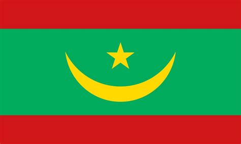 Mauritania Flag Design Mauritania National Flag Illustration