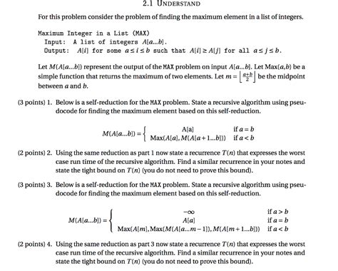 Solved For This Problem Consider The Problem Of Finding The