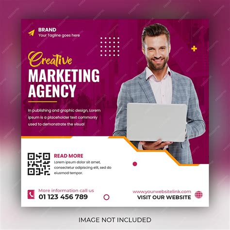 디지털 마케팅 대행사 웹 세미나 또는 기업 소셜 미디어 및 인스타그램 포스트 템플릿 프리미엄 Psd 프리미엄 Psd 파일