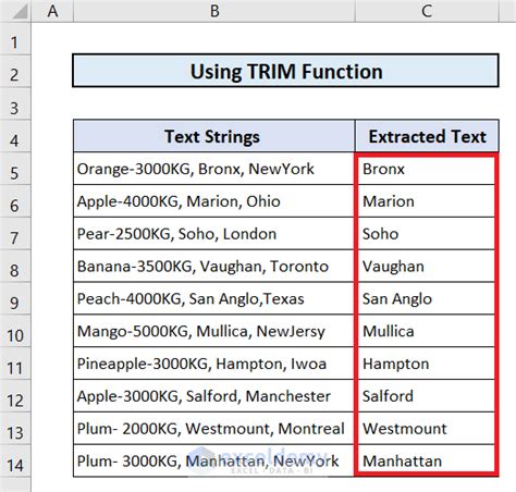 how to extract text between two commas in excel 4 methods