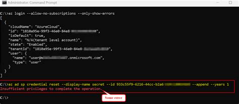 Azure Devops Az Cli To Reset The Service Principal Without