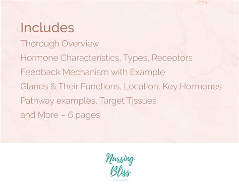 Endocrine System Nursing Notes Student Study Guides Anatomy Physiology Med Surg