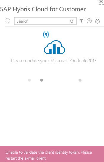 Unable To Validate The Client Identity Token Error Sap Cloud For Customer Server Side