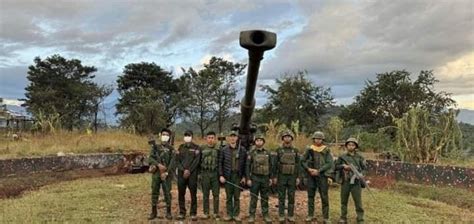 ရှမ်းမြောက် နမ့်စလပ် တိုက်ပွဲမှနေ၍ စစ်ကောင်စီထံက ၁၅ မိုင်အထိ ပစ်ခတ်နိုင်သော ၁၅၅ မမ ဟောင်၀စ်ဇာ အ