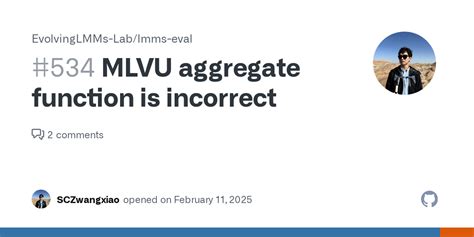 Mlvu Aggregate Function Is Incorrect · Issue 534 · Evolvinglmms Lab