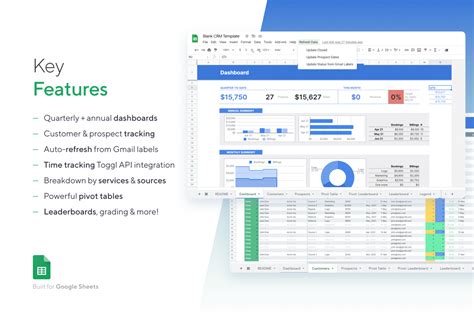 Google Sheets CRM Template VIP Graphics