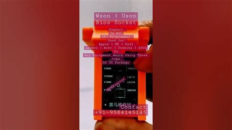 Macook T2 Rom Chip And Wson 8 Flat Chip Bios Adapter Socket For Latest Generation Laptop