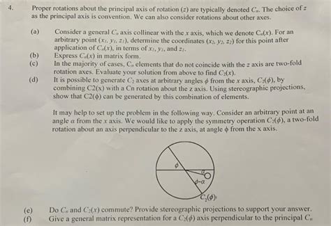A Proper Rotations About The Principal Axis Of Chegg