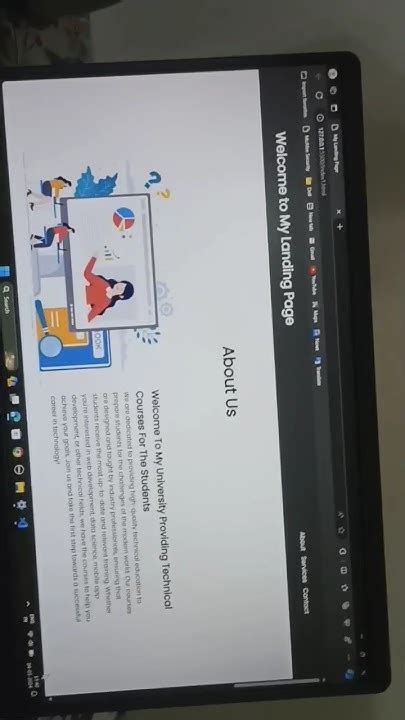 a landing page using html and css viral shorts ytshorts coding webdevelopment pinky 9833