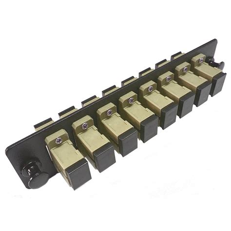 Sc Adapter Panel 8 Ports Loaded With 8 Sc Multimode Adapters Cable Sales Canada