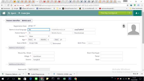bahmni is not display patient s local name in clinical module bahmni