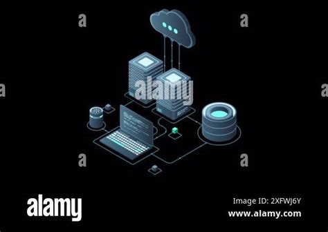 Cloud Technology Computing Animation Modern Cloud Technology Data