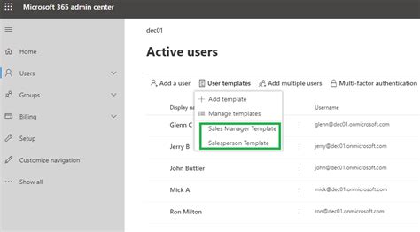 How To Add Users In Office Using User Template Microsoft