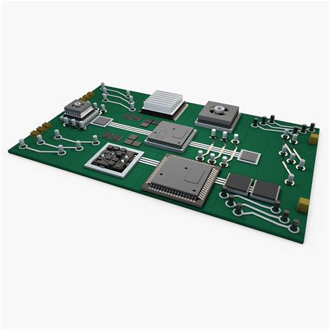 circuit board 3d model 34 c4d fbx free3d