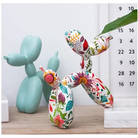 Абстрактная живопись в скандинавском стиле скульптура собаки статуэтка собаки из смолы