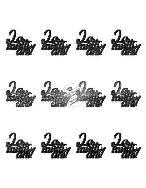 Set De 12 Mini Topper La Multi Ani