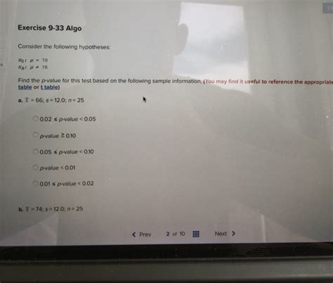 solved exercise 9 33 algo consider the following hypotheses