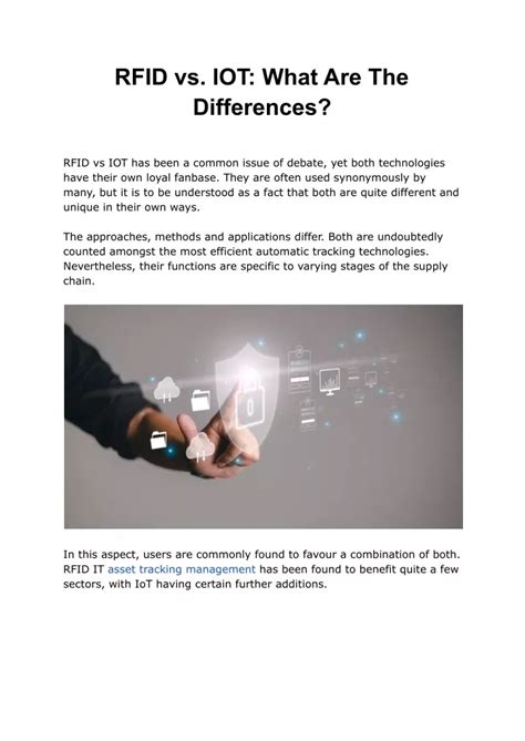 Ppt Rfid Vs Iot What Are The Differences Powerpoint Presentation Free Download Id 11862179