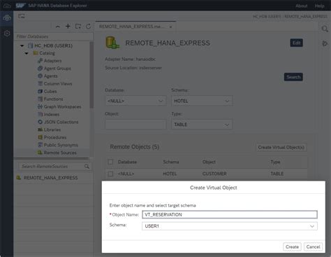 Access Remote Sources With Sap Hana Database Explorer Sap Tutorials