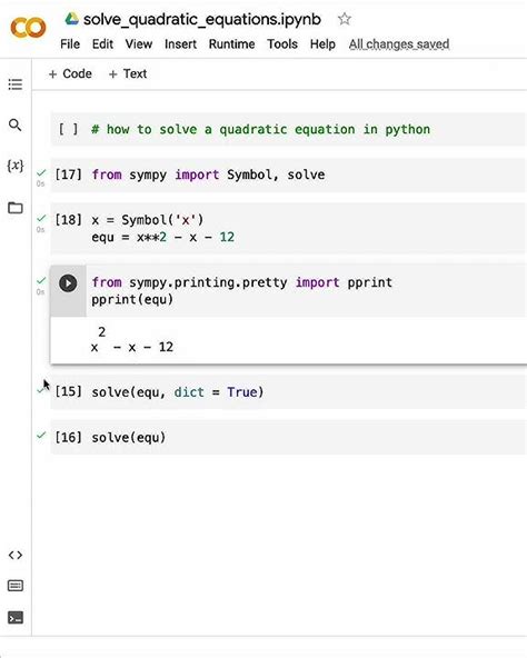 How To Solve A Quadratic Equation In Python Youtube