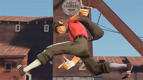 Scout Doing The Sonic Pose Scrolller