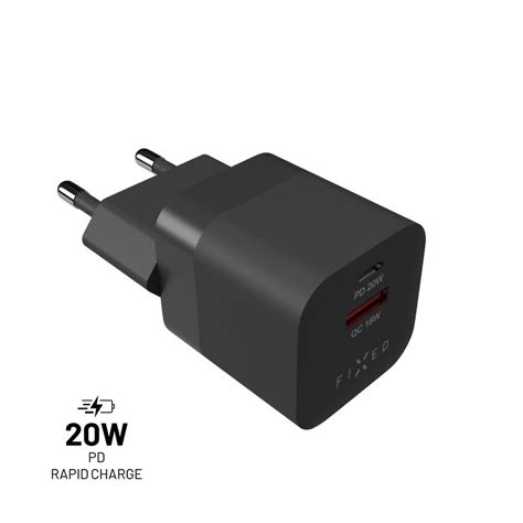 Síťová Nabíječka Fixed Mini S Usb C A Usb Výstupem Podpora Pd A Qc 3 0