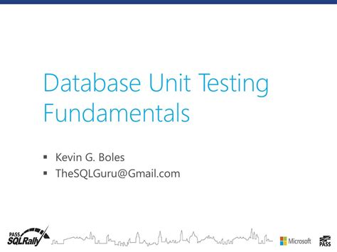 Database Unit Testing Fundamentals Ppt Download