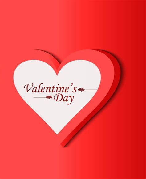 아름다운 마음 세련된 텍스트 발렌타인 데이 카드 디자인 Ai Eps Uidownload