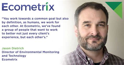 Ecometrix Incorporated On Linkedin Jason Dietrich On Creating A Career