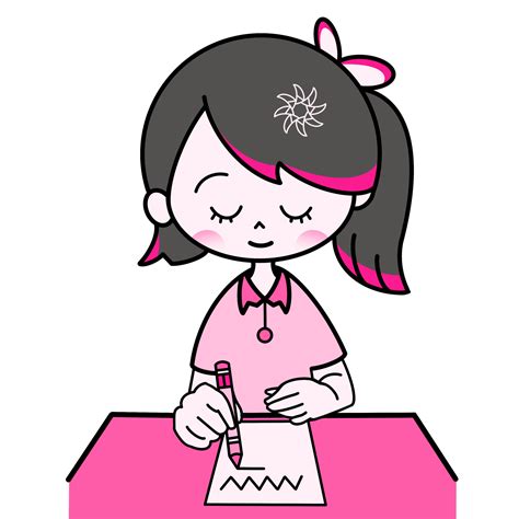 The Cute Girl Writer 15097278 Png