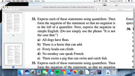solved express each of these statements using quantifiers