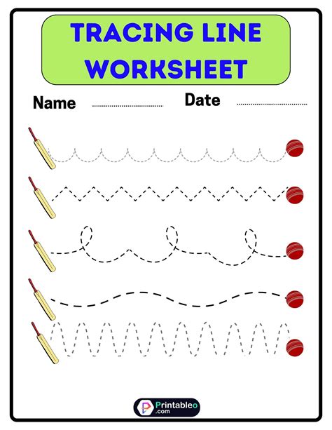 Tracing Lines Worksheets