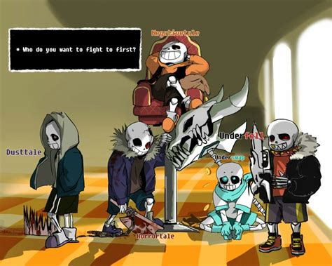 Dusttale X Horrortale X Negativetale X Underswap X Underfell