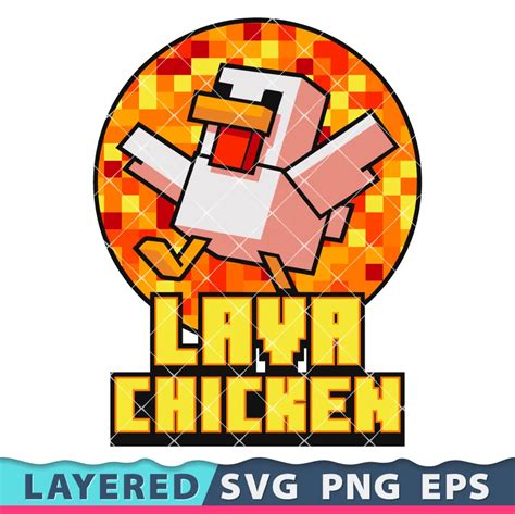 Minecraft Lava Chicken Png Svg Minecraft Chicken Clipart Svg Fanart