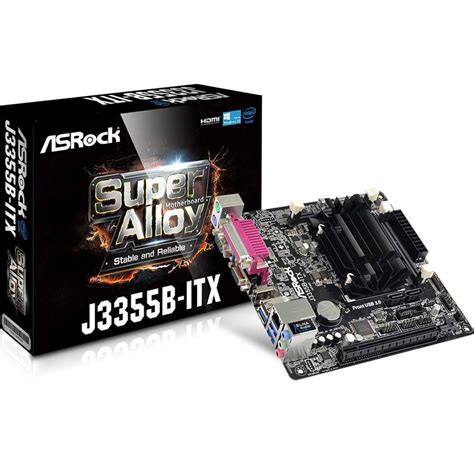 Asrock J3355b Itx Bundkort Intel Apollo Lake Intel Onboard Cpu Socket Ddr3l Low Voltage