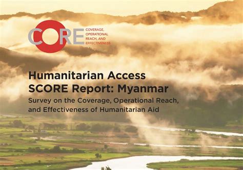 Humanitarian Access Score Report Myanmar Geopoll