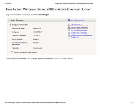 How To Join Clients To Windows Server 2008 To Active Directory Domain Ppt