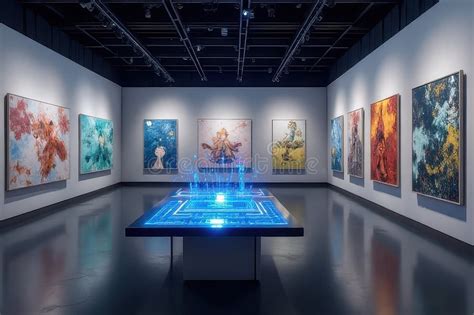 Ai Enabled Nft Verification In Digital Art Exhibitions Stock Illustration Illustration Of