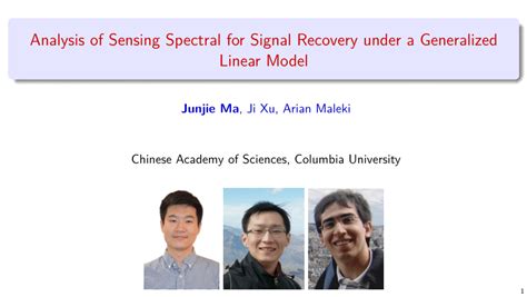 Pdf Analysis Of Sensing Spectral For Signal Recovery Under A