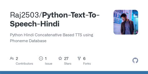Github Raj2503python Text To Speech Hindi Python Hindi