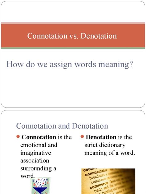 Connotation Versus Denotation Pdf
