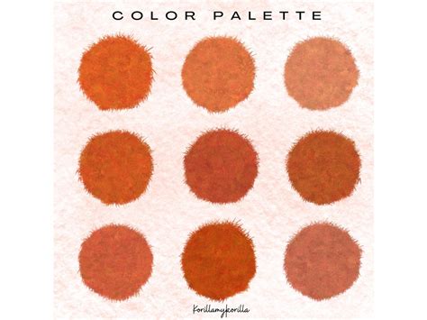 Halloween Color Pallet Orange Color Pallet Color Pallette Etsy
