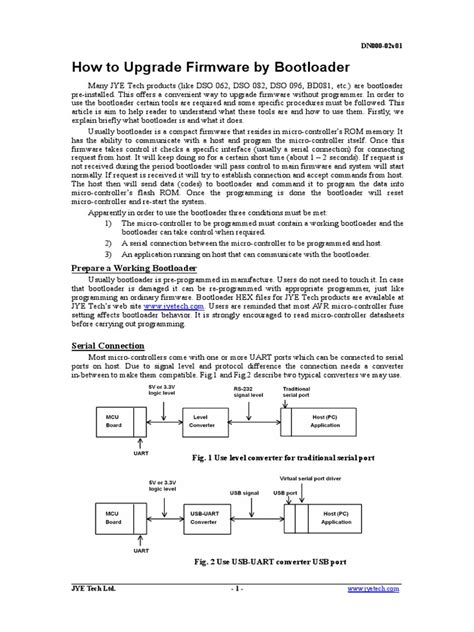 how to upgrade firmware by boot loader pdf booting microcontroller