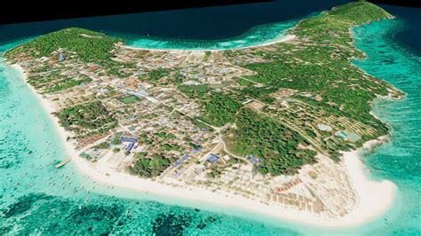 3d Model Ko Lipe Island With Beautiful Beaches 3d Model Terrain Vr Ar