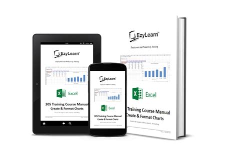 Microsoft Excel Intermediate Course 305 Training Manual And Workbook Charts And Graphs