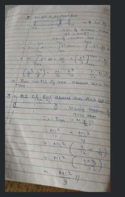 Begin Array L Rightarrow M Text Of Entire Rod Rightarrow