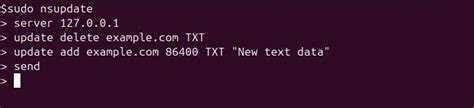 Nsupdate Command In Linux