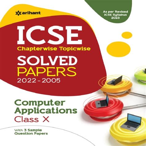 buy icse class 10 computer applications solved papers 2000 22